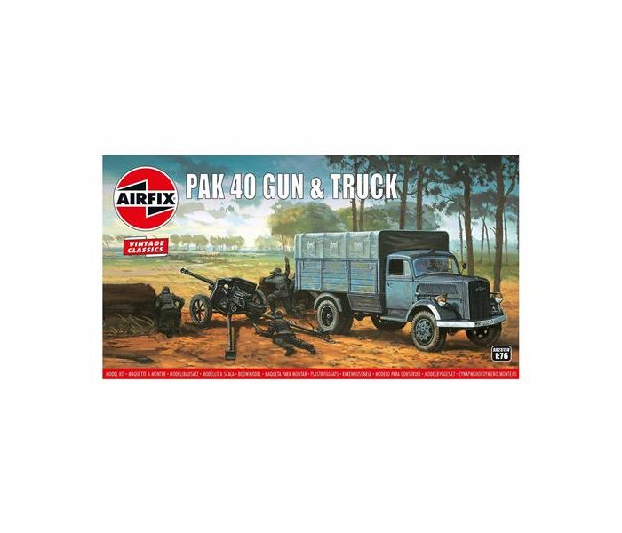 Vintage Classics German Opel Blitz & Pak 40 Gun (1:76)-Airfix-A02315V ...