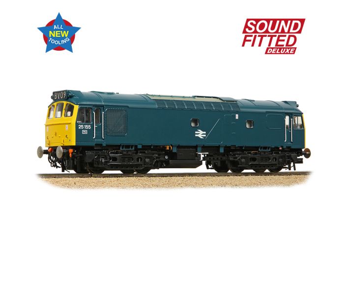 Deluxe Class 25 155 BR Blue (DCC-Sound)-Bachmann-32-345SFX | Gaugemaster