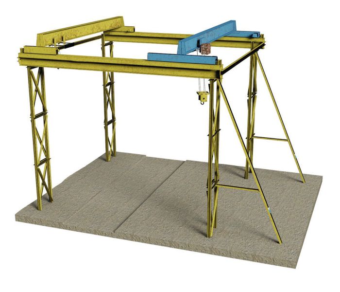 Scenecraft Steel Frame Crane (Pre-Built)-Bachmann-44-0111 | Gaugemaster