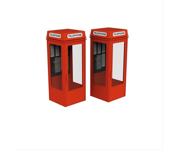Scenecraft K8 Phone Boxes 2pcs (Pre-Built)-Bachmann-44-0503 | Gaugemaster