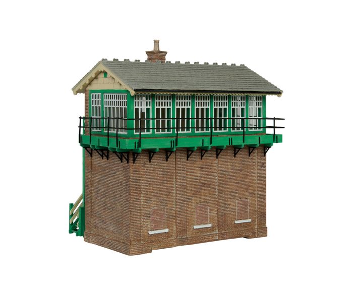 Scenecraft March East Jct Signal Box Green/Crm (Pre-Built)-Bachmann-44 ...