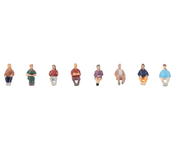Seated People (8) Figure Set-Faller-155614 | Gaugemaster
