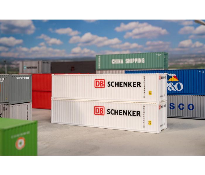 40ft Container Set (2) DB Schenker-Faller-182153 | Gaugemaster