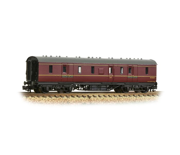 Stanier 50ft Full Brake Coach BR Maroon M31248M-Graham Farish-374-889A ...