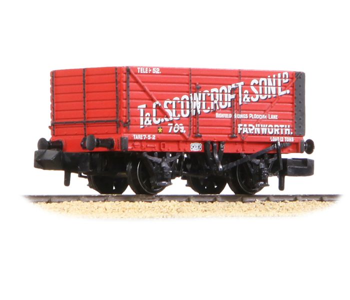 8 Plank Wagon T & C Scowcroft & Son Ltd Red 789-Graham Farish-377-130 ...