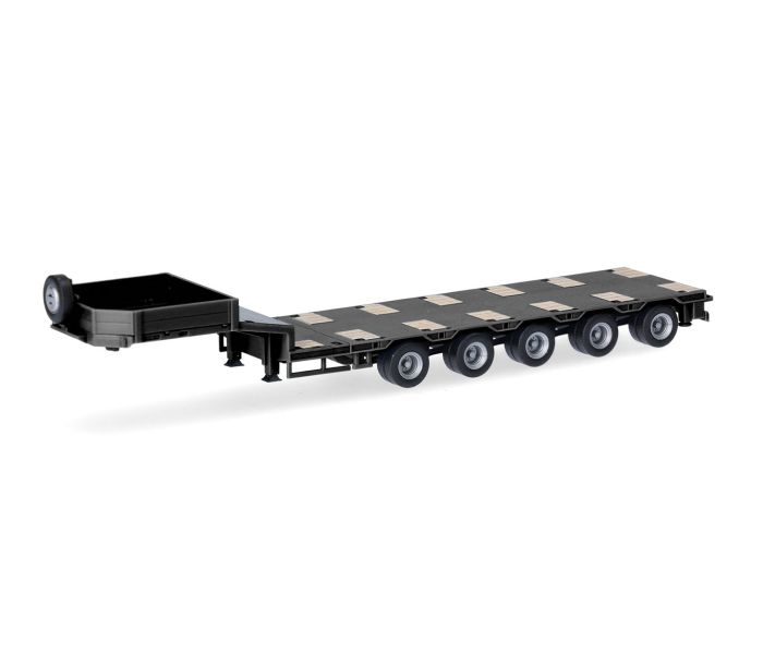 Goldhofer Semi Lowboy 5 Axle Trailer Anthracite Grey-Herpa-076388-012 ...