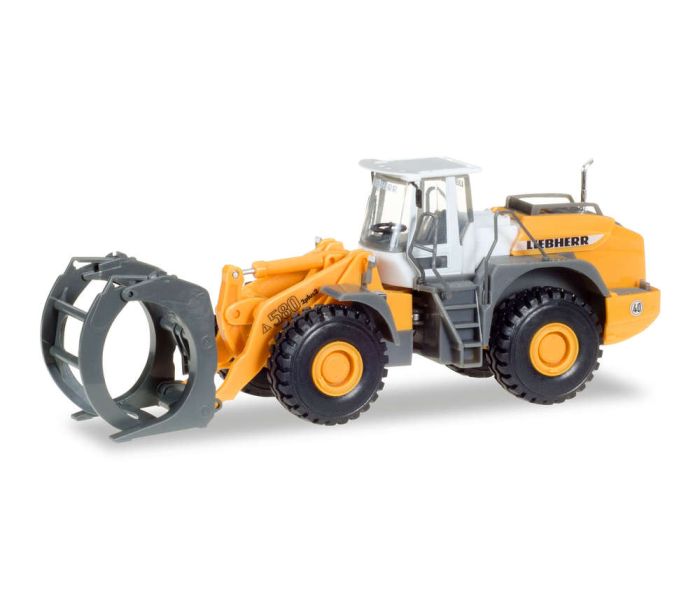 Liebherr L580 Wheel Log Handler-Herpa-306843 | Gaugemaster