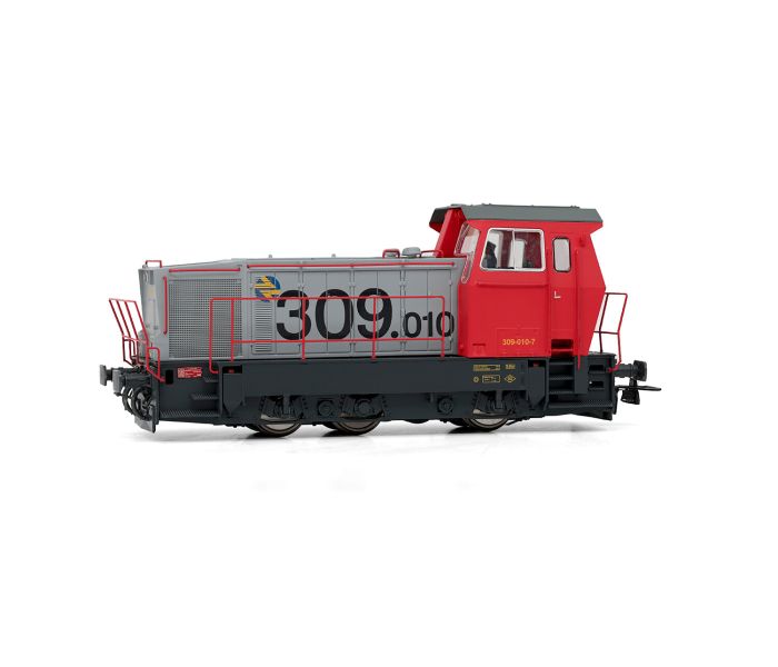 RENFE 309 Diesel Locomotive Red/Grey V-Electrotren-HE2014 | Gaugemaster
