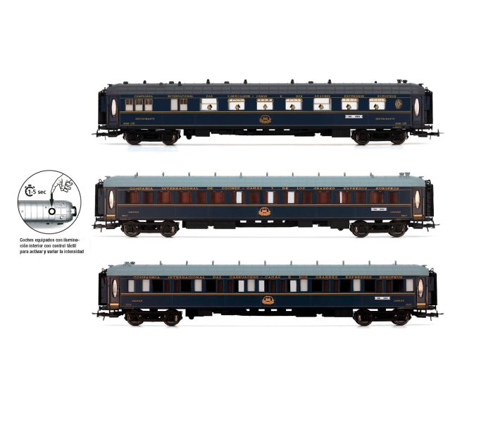 CIWL Sud-expreso Coach Set (3) III-Electrotren-HE4028 | Gaugemaster