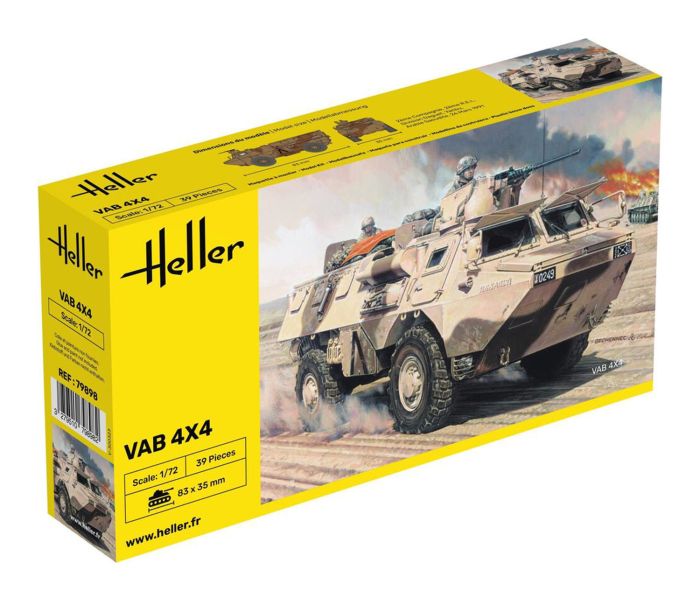 French VAB 4x4 (1:72 Scale)-Heller-79898 | Gaugemaster