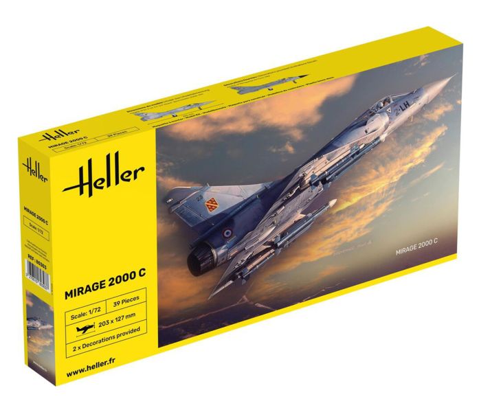 French Dassault Mirage 2000 C (1:72 Scale)-Heller-80303 | Gaugemaster