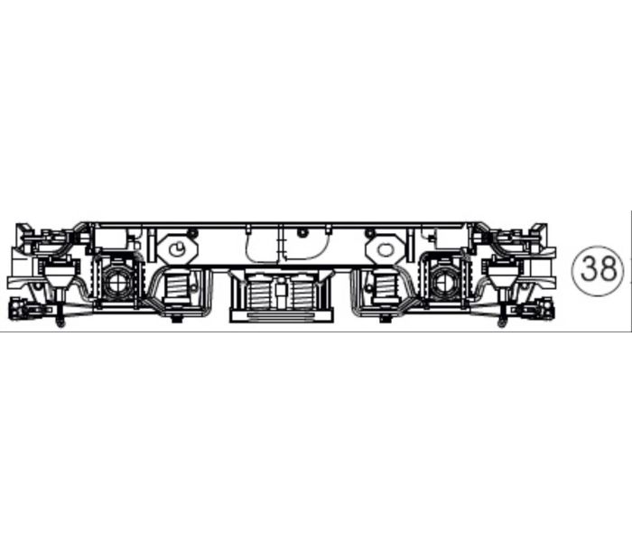 Bogie frame no sand boxes or details-Heljan Spares-O-CL33-038 | Gaugemaster