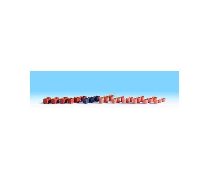 Flowerpots (27) Accessory Set-Noch-14885 | Gaugemaster