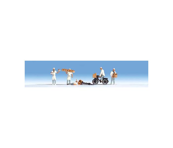 Bakers (5) and Accessories Figure Set-Noch-15053 | Gaugemaster