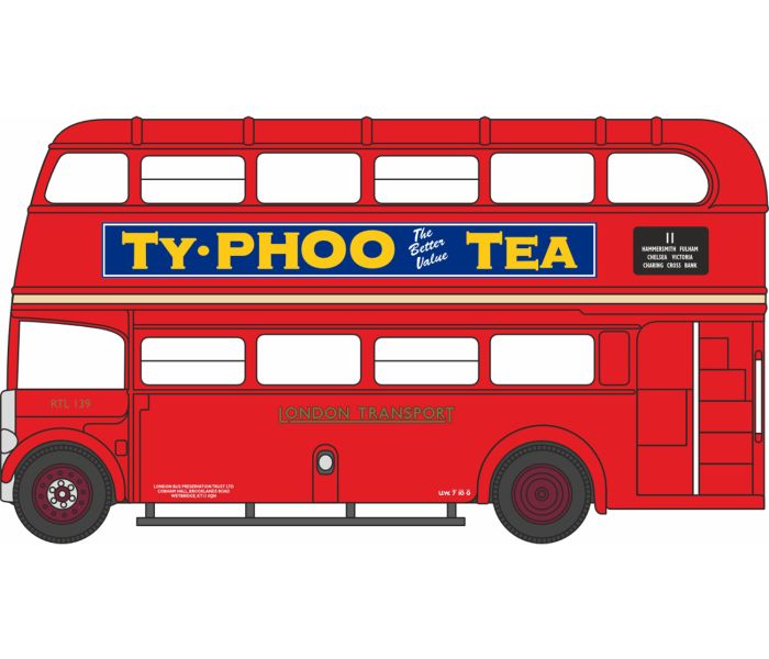 Regent RTL Bus London Transport-Oxford Diecast-NRTL005 | Gaugemaster