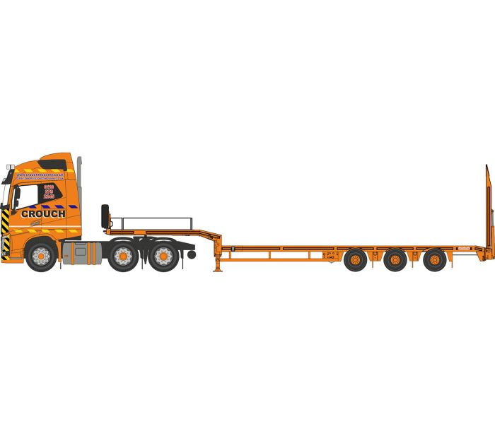 Volvo FH4 Semi Low Loader Crouch Recovery-Oxford Diecast-NVOL4013 ...
