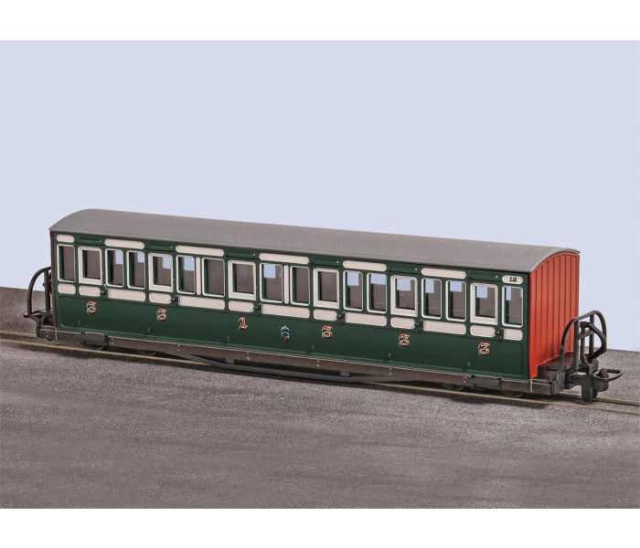Bowsider Short Coach Ffestiniog Railway Early Green 18-Peco-GR601B ...