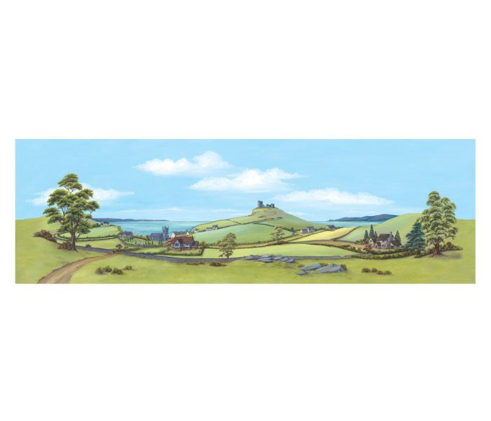Country Seascape 178x559mm Manyways Scenic Background-Peco-SK43 ...