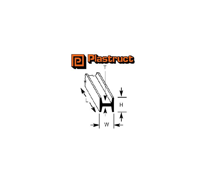 (H-2P) H Section 1.6mm-Plastruct-H-2P | Gaugemaster