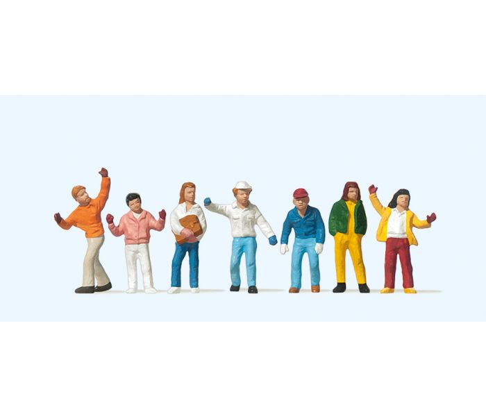 Older Children (7) Exclusive Figure Set-Preiser-10183 | Gaugemaster