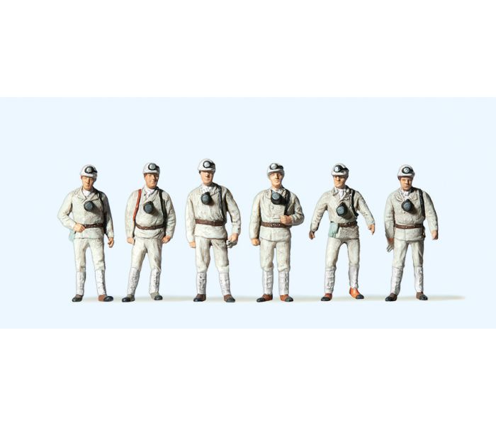 Miners (6) Exclusive Figure Set-Preiser-10555 | Gaugemaster