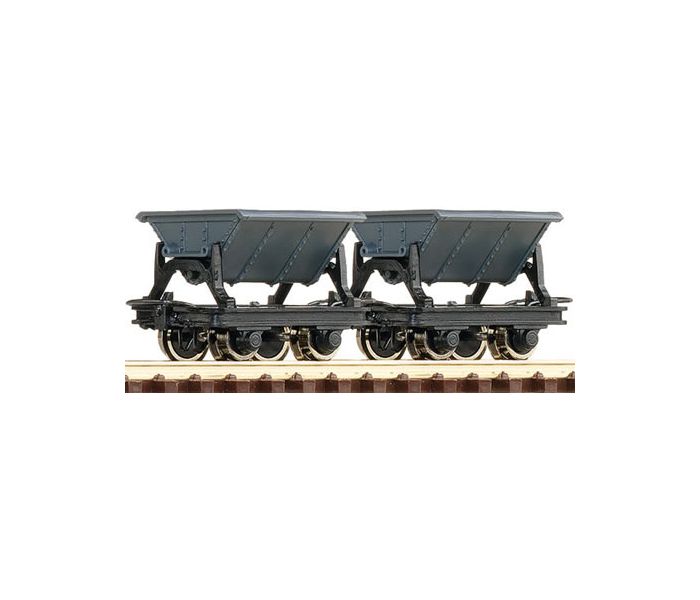 Side Tipping Hopper Wagons (2)-Roco-34600 | Gaugemaster