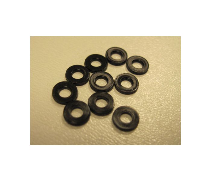 Nylon Spacers 1mm (10pcs)-Thunderslot-WAS001 | Gaugemaster