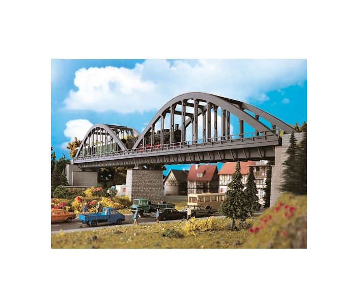 Steel Arched Straight Bridge Kit-Vollmer-42553 | Gaugemaster