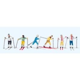 Cross Country Skiers (6) Exclusive Figure Set-Preiser-10312 | Gaugemaster