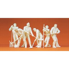 Wartime Workers (6) with Tools Kit-Preiser-64010 | Gaugemaster