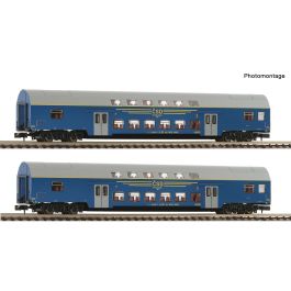 CSD Bap 2nd Class Bi-Level Coach Set (2) IV-Fleischmann-6260092 ...