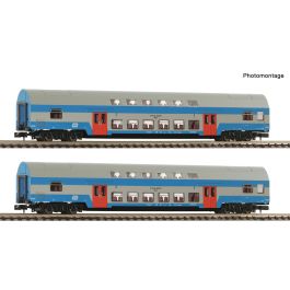 CD Bmto 2nd Class Bi-Level Coach Set (2) V-Fleischmann-6260093 ...