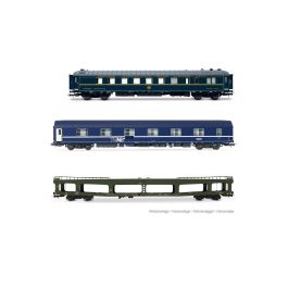 SNCB/SNCF Train Auto-Couchette Coach Set IV-Jouef-HJ4207 | Gaugemaster
