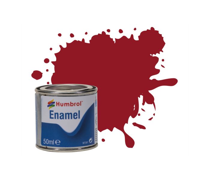 No 20 Crimson Gloss Enamel Paint (50ml)-Humbrol-AQ0020 | Gaugemaster