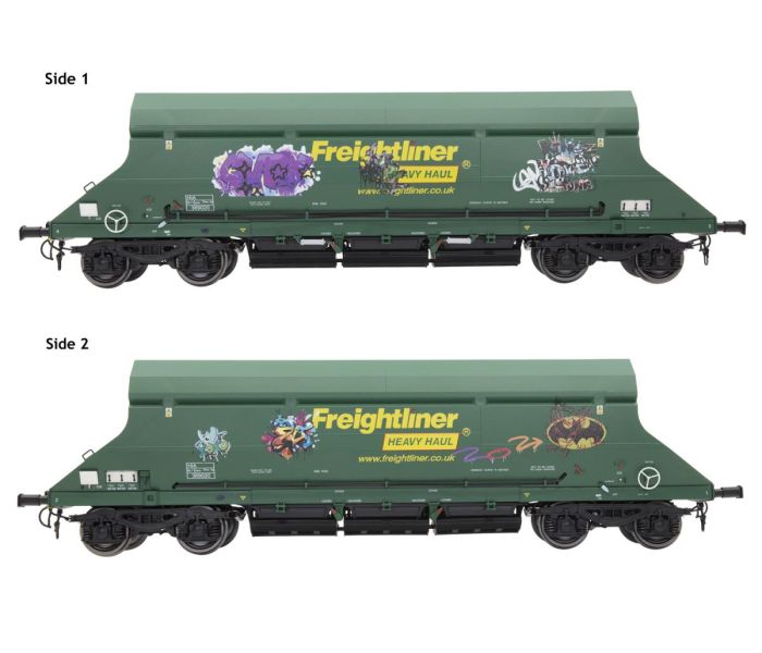 HIA Hopper Freightliner Heavy Haul Green 369020 Graffiti-Dapol-7F-026 ...
