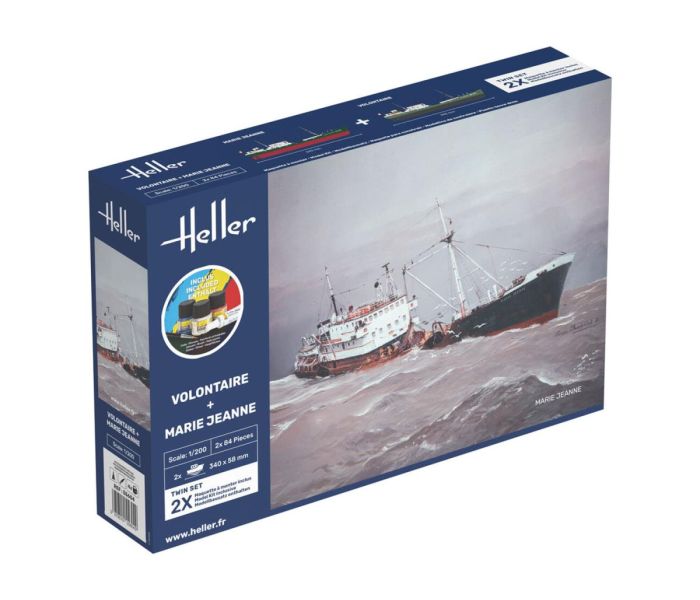 Volontaire & Marie Jeanne Twin Set Starter Kit (1:200)-Heller-55604 ...