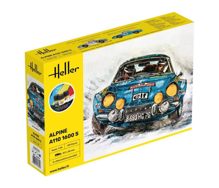 Alpine A110 1600S Starter Kit (1:24 Scale)-Heller-56745 | Gaugemaster