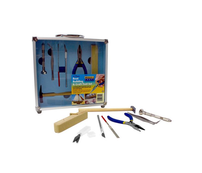Boat Building Tool Set (12pc)-Modelcraft-PTK1012 | Gaugemaster