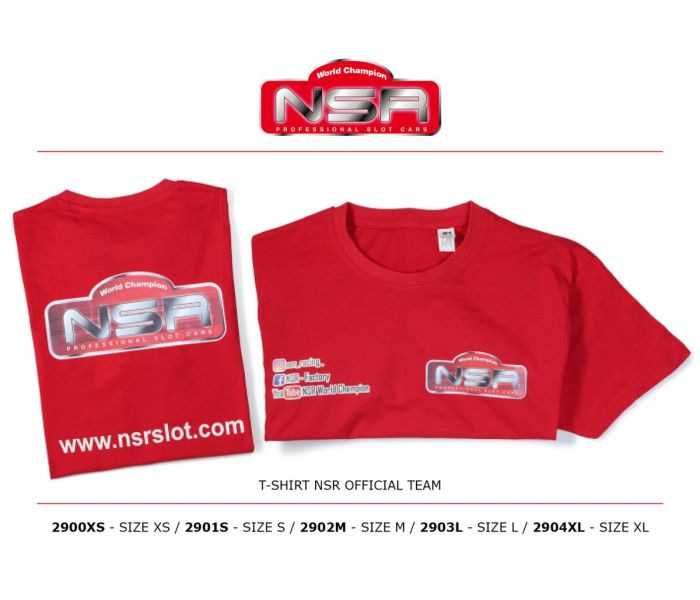 NSR Official Team T Shirt - Size S-NSR-2901S | Gaugemaster