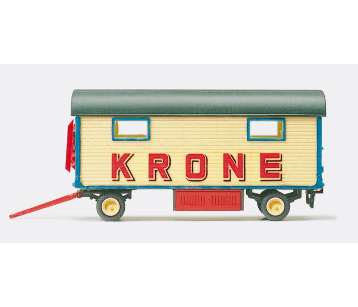 Circus Krone Equipment Trailer with Windows-Preiser-21017 | Gaugemaster