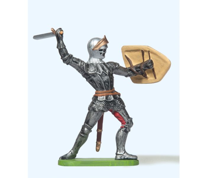 Knight Fighting with Sword Figure-Preiser-52000 | Gaugemaster