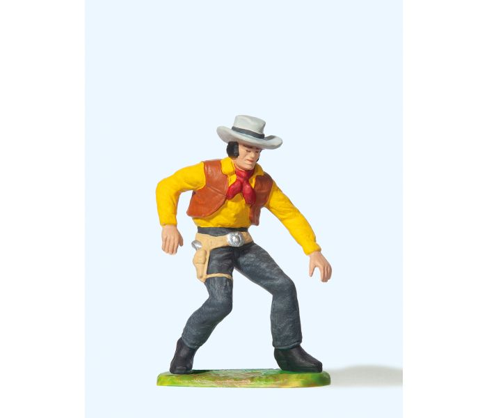 Cowboy Drawing Revolver Figure-Preiser-54804 | Gaugemaster