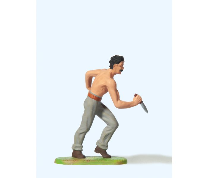 Karl May Old Shatterhand with Blade Figure-Preiser-54965 | Gaugemaster