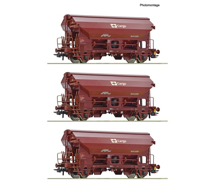 CD Cargo Tdns Swivel Roof Hopper Wagon Set (3) VI-Roco-6600078 ...